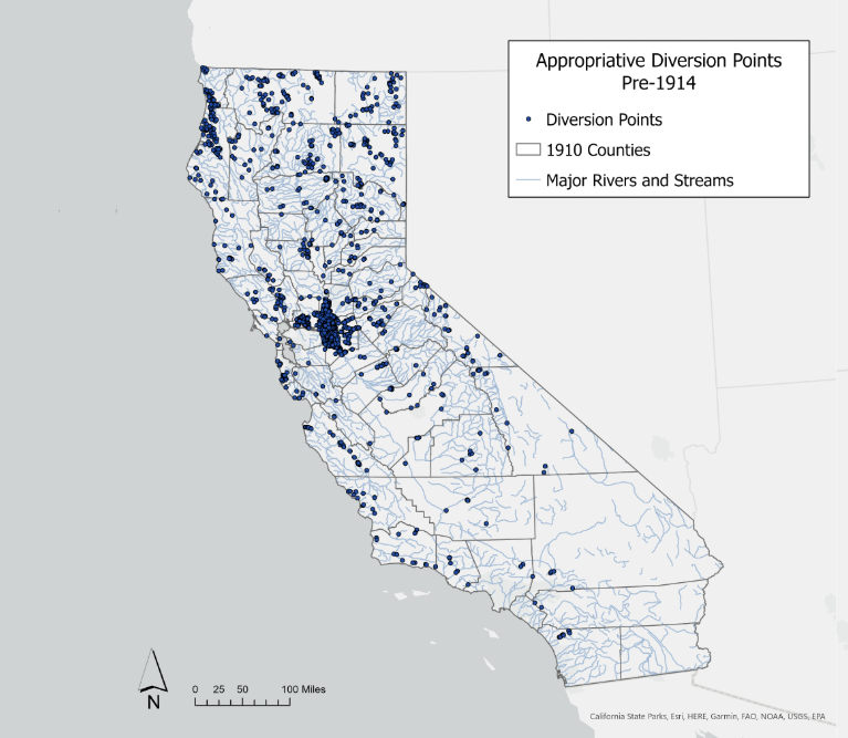 California Water Appropriation | Spatialnode